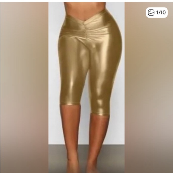 SKIMS | Swim | Skims Gold Metallic Swim Pants | Poshmark
